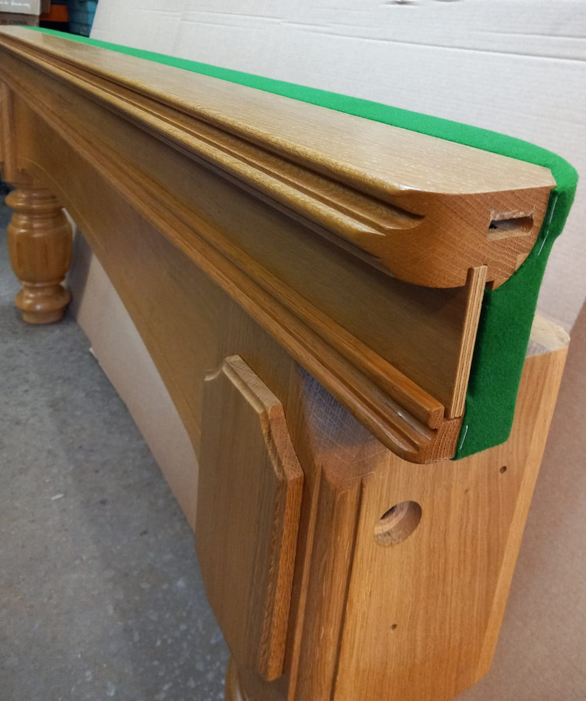 12ft Full Size solid oak snooker table - Ready for dispatch, looks and ...